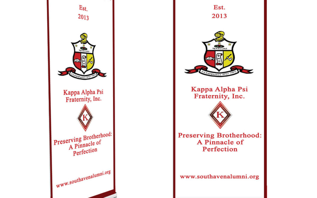 Kappa Alpha Psi Pop Up Banner | TMalone Marketing