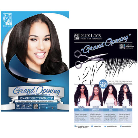 Dlux Locs Flyer Design - TMalone Marketing | Website Design, Social ...