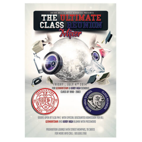 The Ultimate Class Reunion Mixer Flyer Design - TMalone Marketing ...